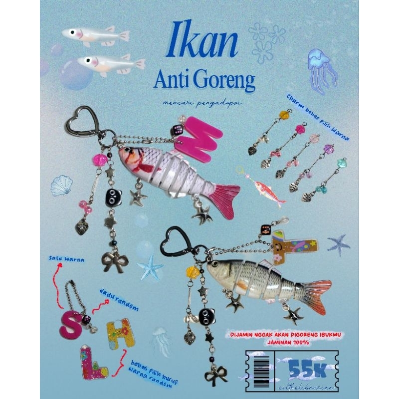 Jual Gantungan Kunci Ikan | Fish Keychain | Fish Carabiner | Shopee ...