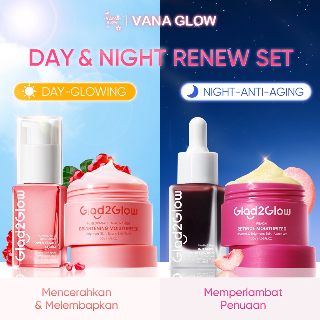 Jual 【RENEW PAKET】Glad2Glow Day&Night 4in1 Renew Set -Brightening ...