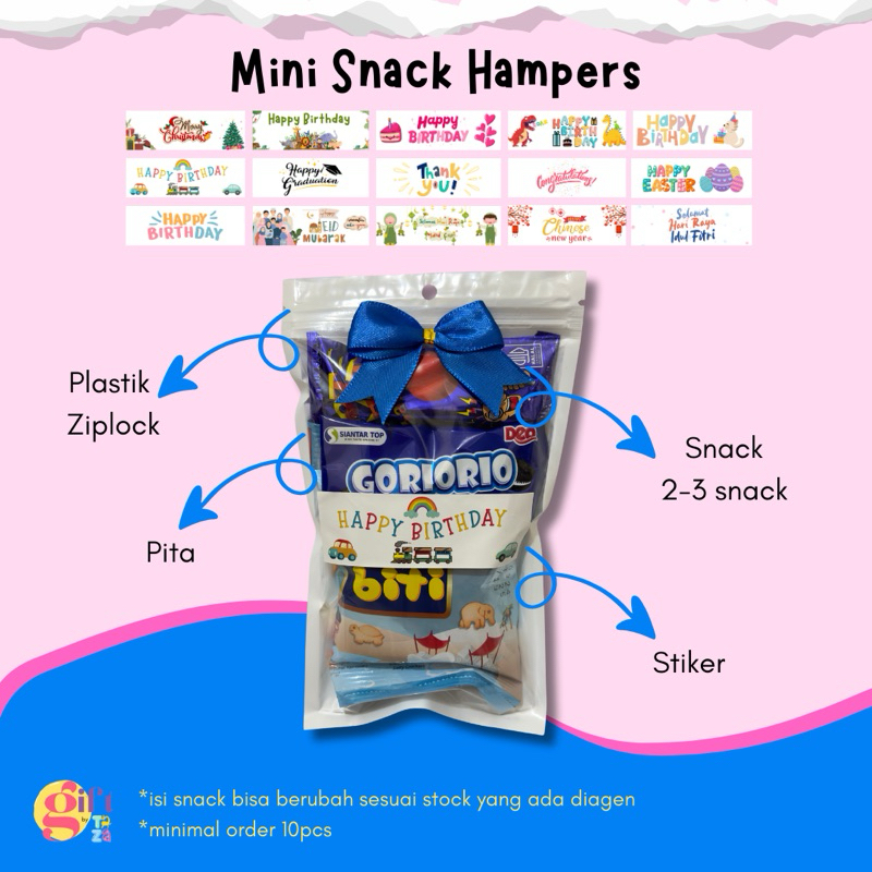 Jual Biru Mini Gift Snack Hampers/ Snack Gift Ulang Tahun Min Order ...