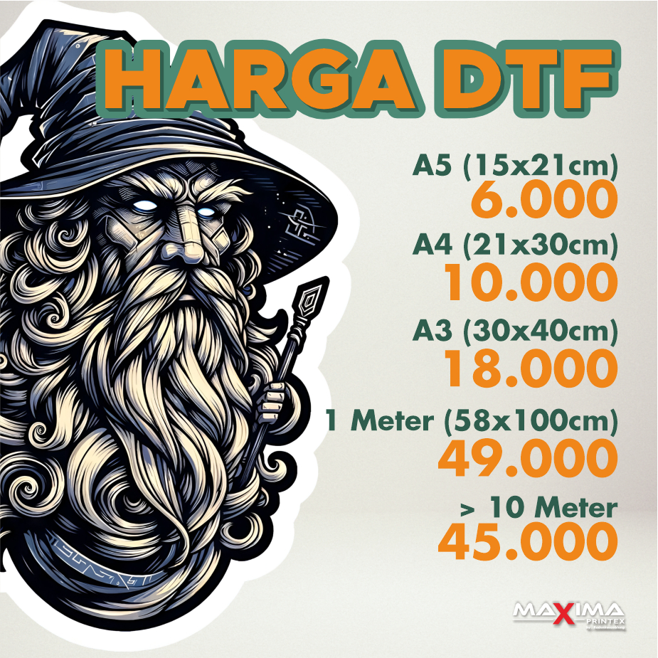 Jual DTF PRINT SABLON KAOS SATUAN JOGJA | MAXIMA PRINTEX CUSTOM SABLON ...