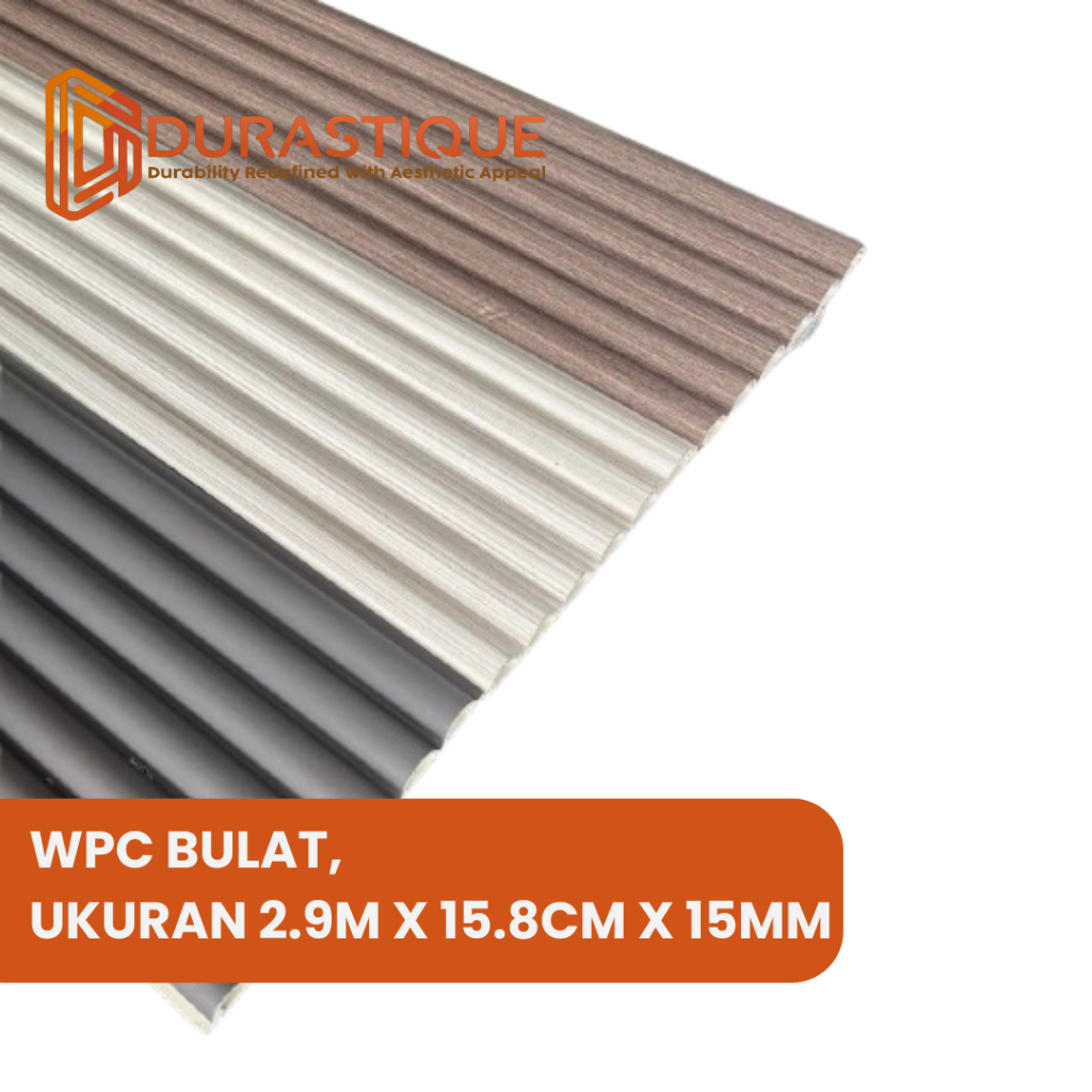 Jual Wood WPC Wall panel bulat ukuran 2.9M X 15.8CM X 15MM | Shopee ...