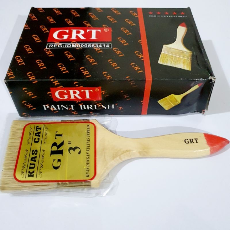 Jual Kuas Cat Kayu Besi Tembok GRT/STALLION 3 Inch | Shopee Indonesia