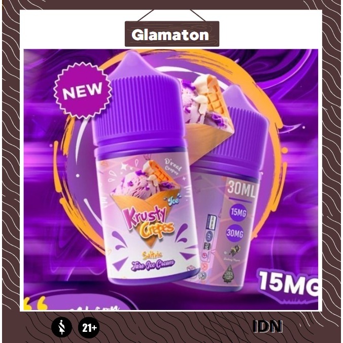 Jual KRUSTY CREPES V6 TARO ICE CREAM 30ML SALTNIC AUTHENTIC BY JAVA ...