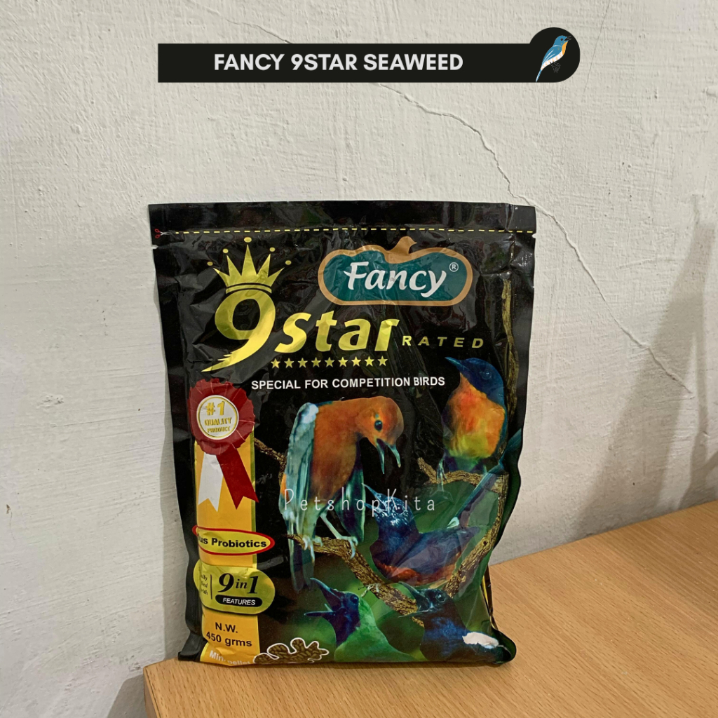 Jual FANCY 9STAR SEAWEED/PAKAN MAKANAN HARIAN BURUNG MURAI KACER ANIS ...