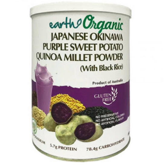 Jual EARTH ORGANIC JAPANESE OKINAWA PURPLE SWEET POTATO QUINOA MILLET ...