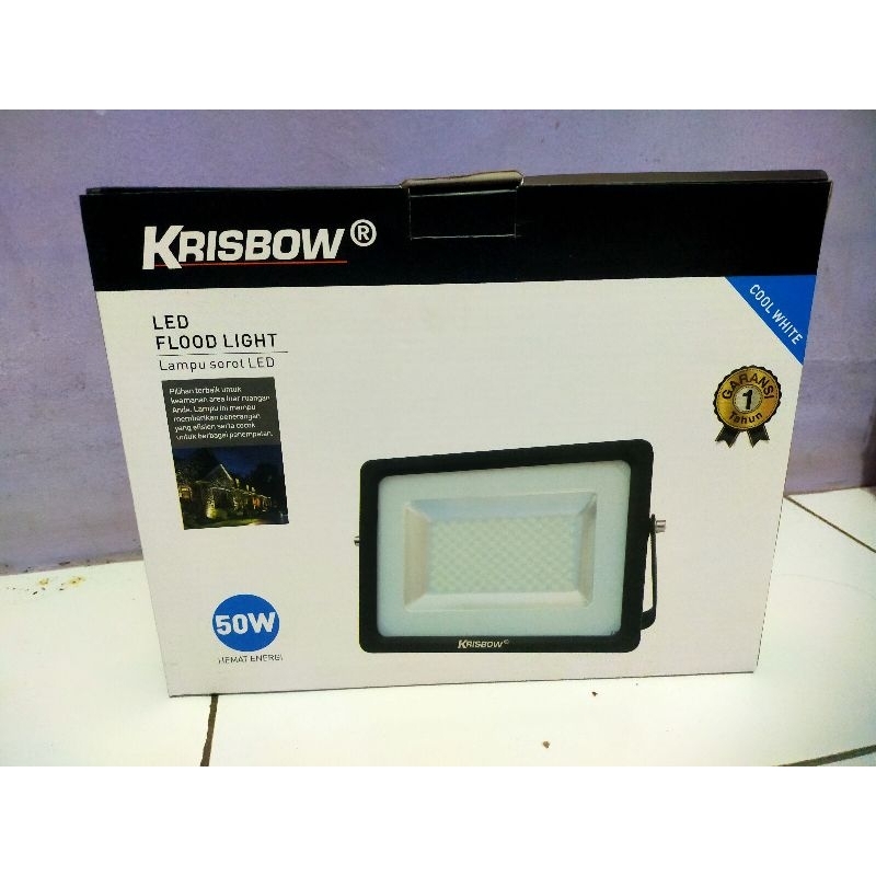 Jual KRISBOW LAMPU SOROT LED 50 WATT IP65 / Lampu sorot led krisbow 50 watt / Lampu Sorot Tembak ...