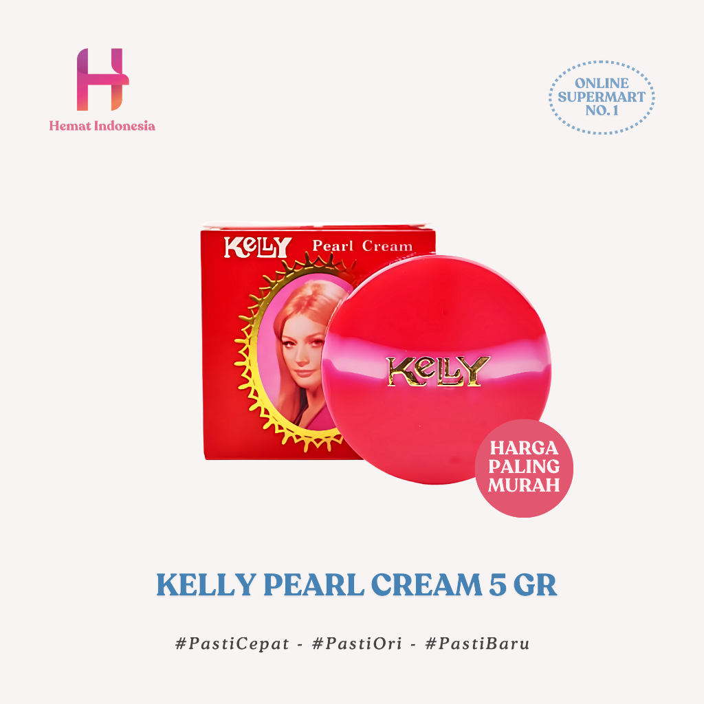 Jual KELLY PEARL CREAM 5G 5 GR KRIM WAJAH MUTIARA KELY KELI KECIL 5 ...