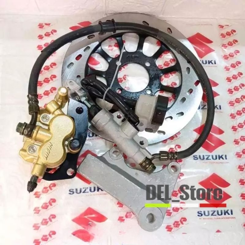 Jual PIRINGAN CAKRAM KOMPLIT SET KALIPER PALA BABI BELAKANG DAN TONJOKAN MASTER REM BELAKANG ...