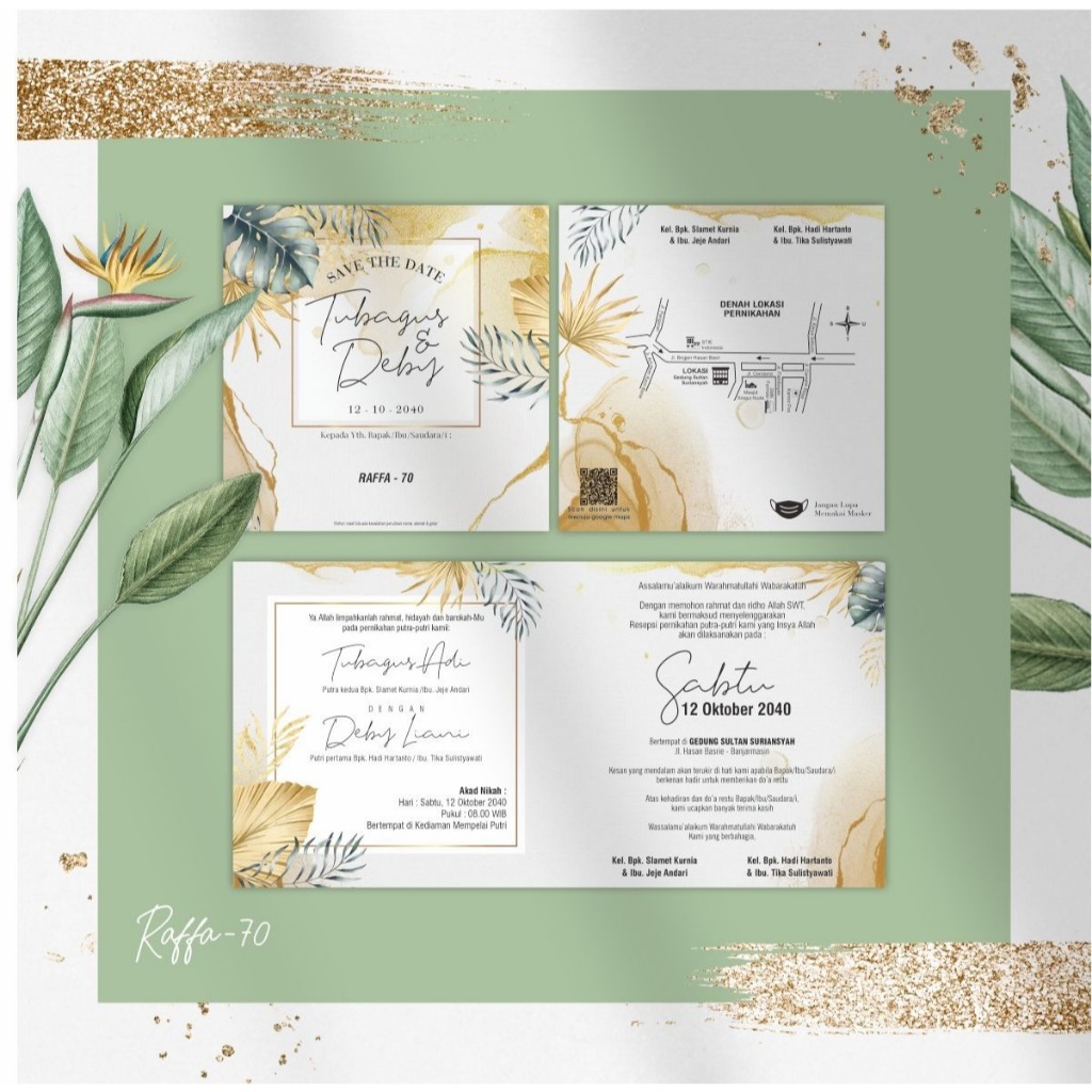 Jual CETAK UNDANGAN PERNIKAHAN MURAH CEPAT BAGUS - RAFFA 5 70-71 ...