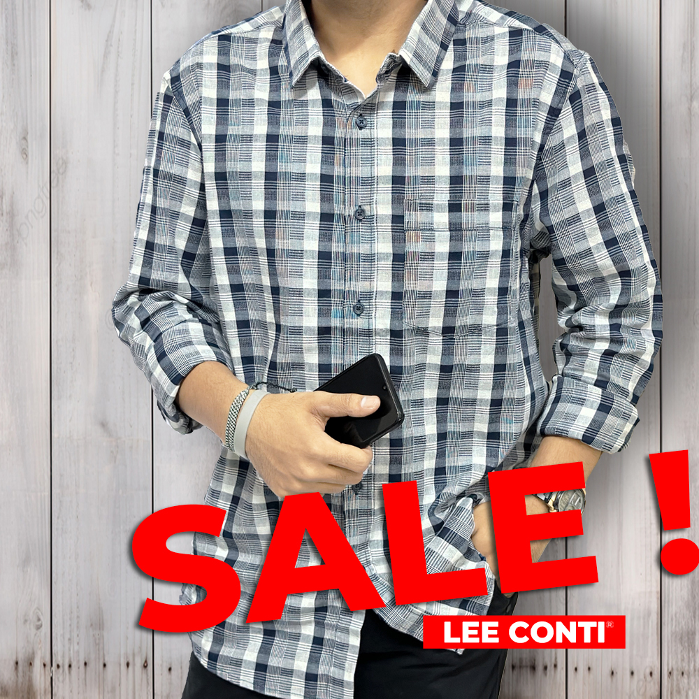 Jual LEE CONTI Stride Kemeja Formal Pria Motif Kotak | Shopee Indonesia