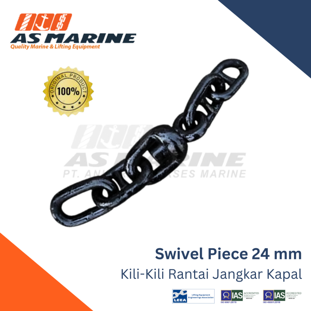 Jual Swivel Piece / Kili Kili Rantai Jangkar Kapal 24 mm Grade U2 Mill ...