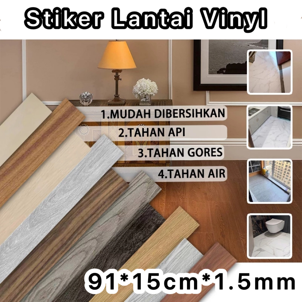 Jual Lantai Vinyl Stiker Perekat Vinyil Lantai Kayu PVC Ubin Lantai ...