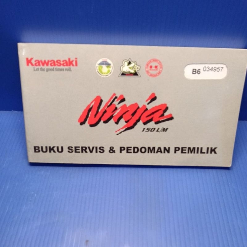 Jual buku pedoman pemilik kendaraan Kawasaki ninja 150 L/M original | Shopee Indonesia