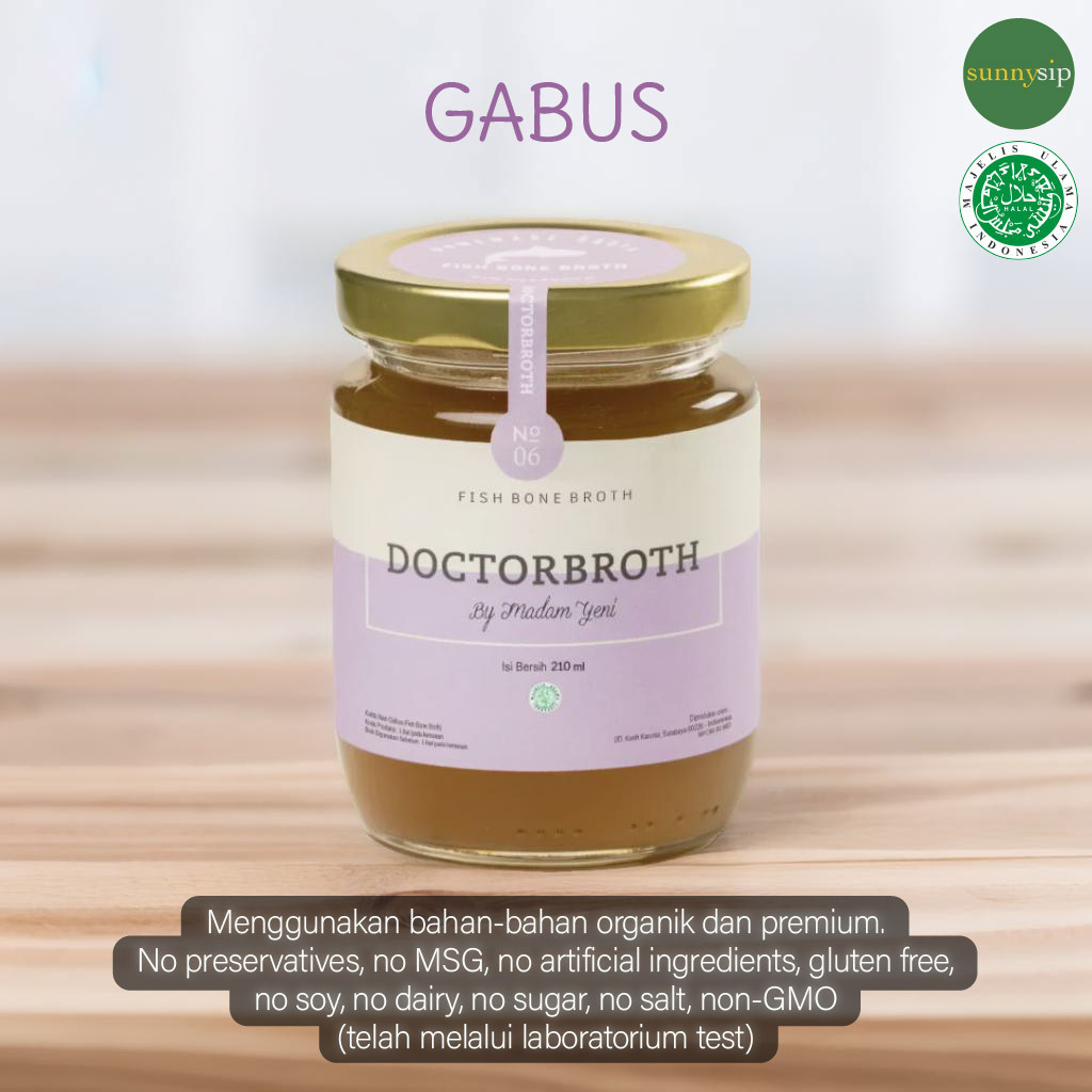 Jual Fish Bone Broth - Kaldu Tulang Doctor Broth - Kaldu Ikan Gabus ...