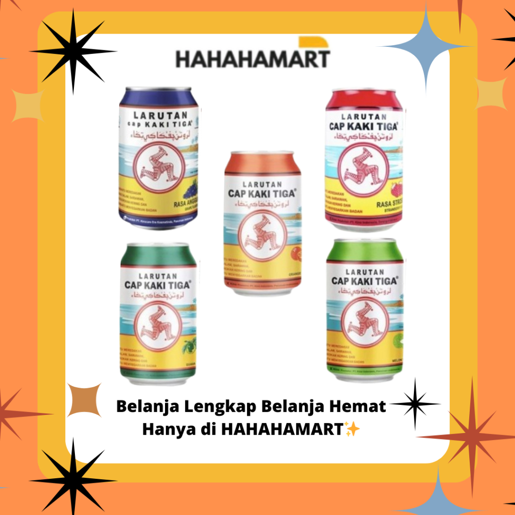 Jual Larutan Cap Kaki Tiga Kaleng Dewasa Ukuran 320ml Harga Paket Isi 6pcs | Shopee Indonesia
