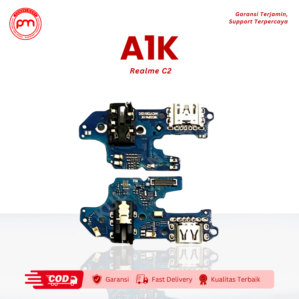 Jual UI Board Konektor Cas Oppo A1K Connector Charger C2 UI Papan Cas ...