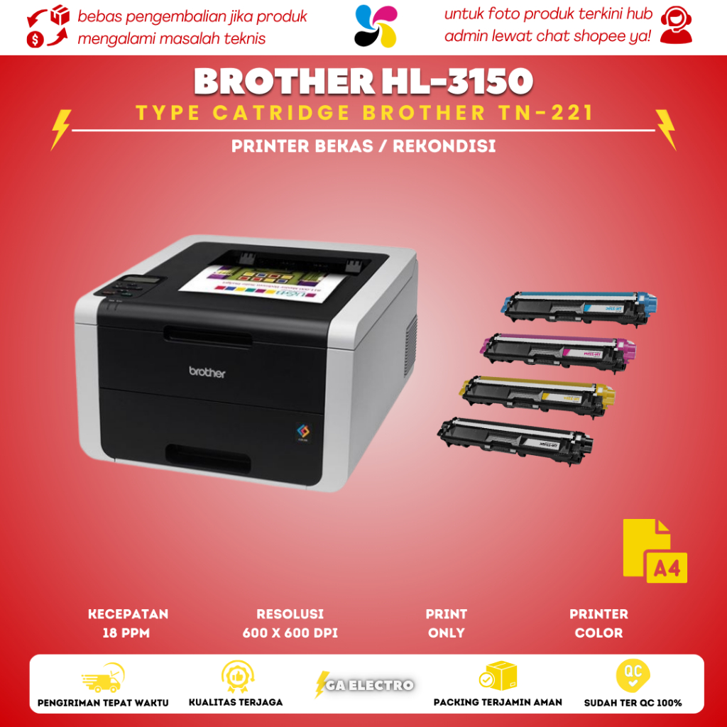Jual printer brother hl 3150 cdn color laser printer | Shopee Indonesia