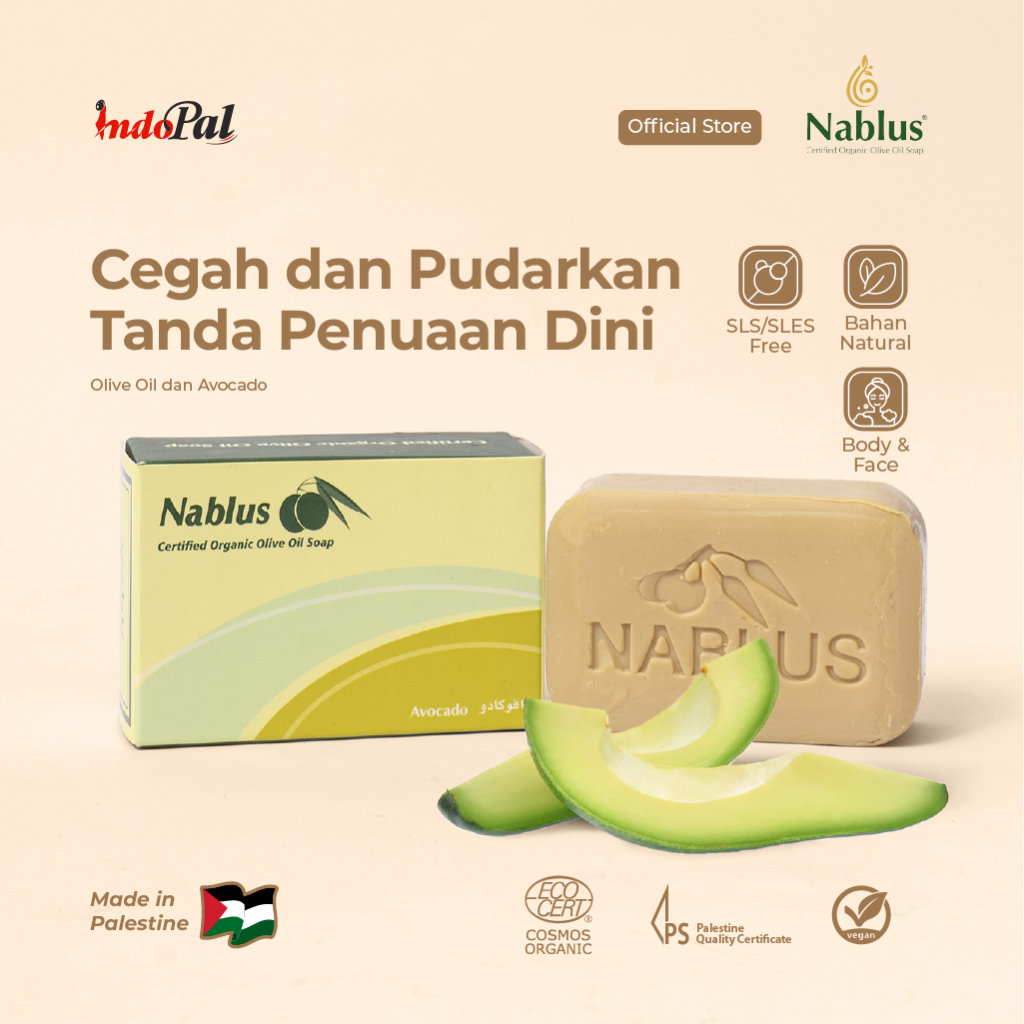 Jual Nablus Herbal Soap Avocado 100 gr | Shopee Indonesia
