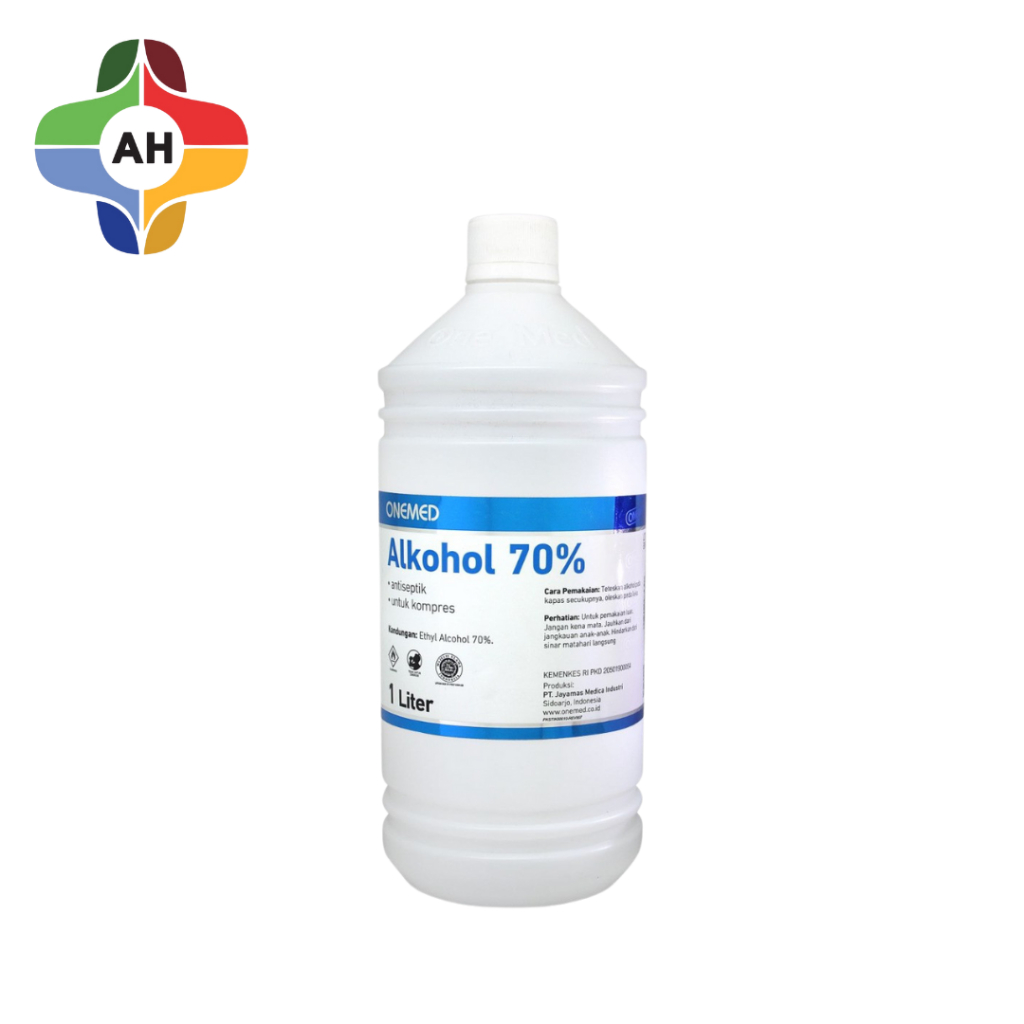 Jual ONEMED Alkohol 70 Persen 1 Liter / APOTEK HUTAMA | Shopee Indonesia
