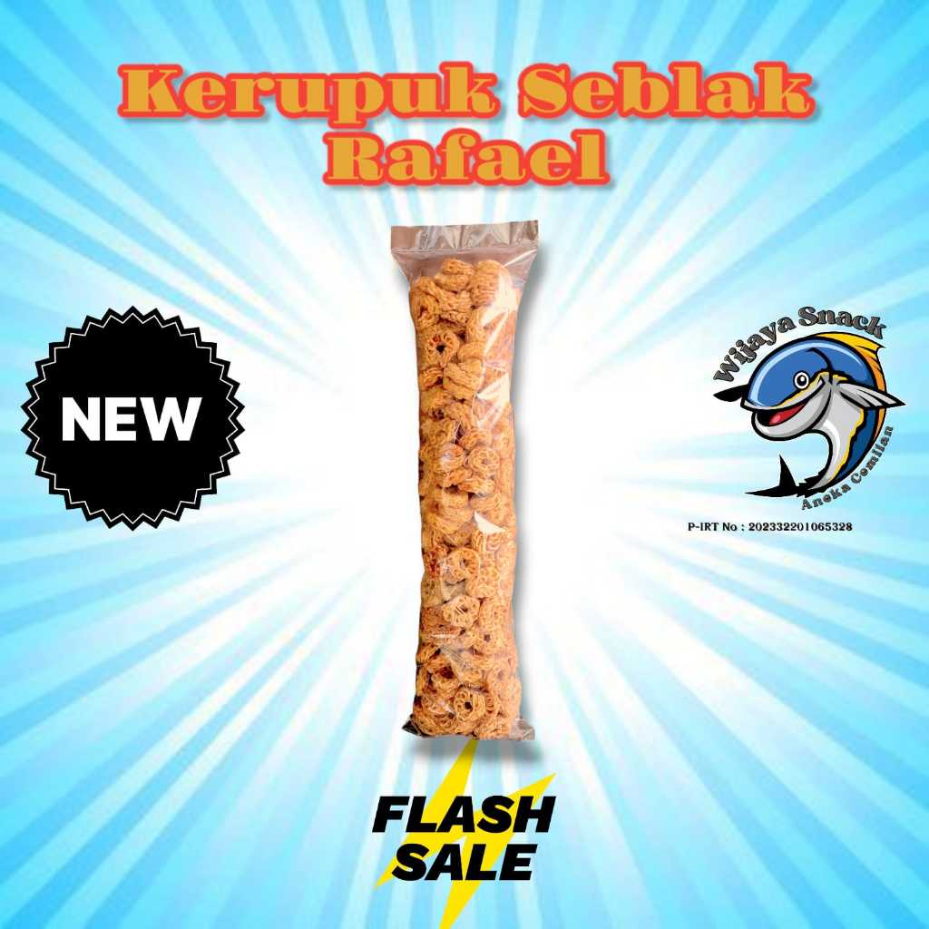 Jual kerupuk mawar pedas atau kerupuk seblak rafael kering 700gram ...