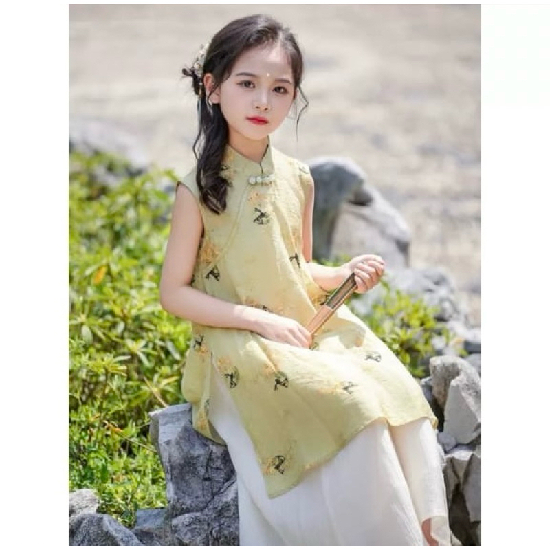 Jual 854 SIZE 140, 160 SET CHEONGSAM ANAK IMPORT | Shopee Indonesia