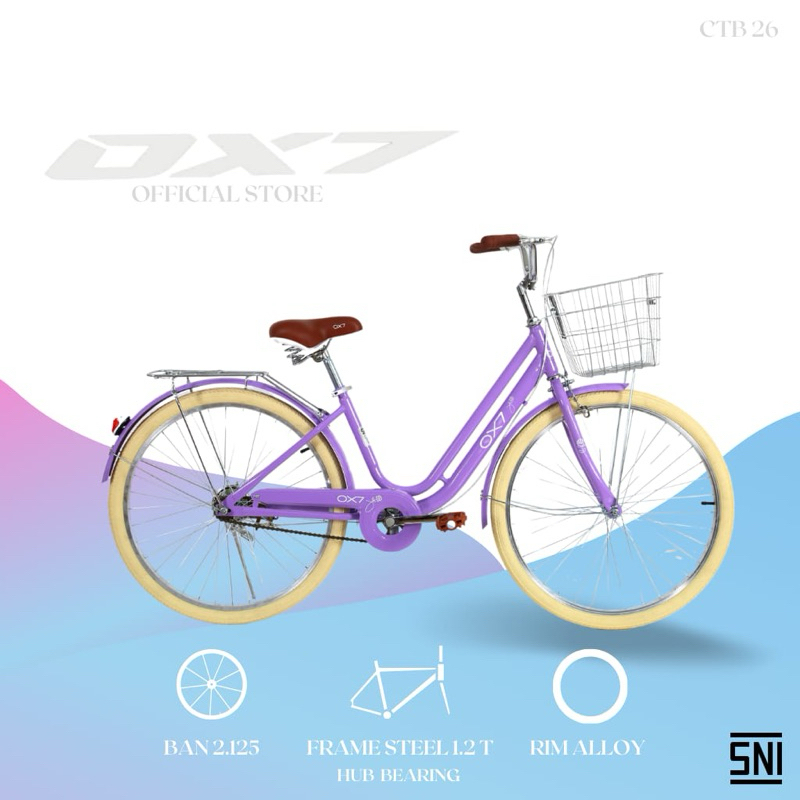 Jual OX7 Sepeda Dewasa Perempuan CTB Ukuran 26 inch | Shopee Indonesia