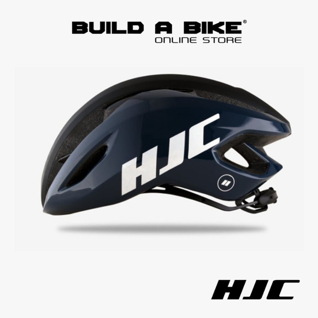 Jual Helm Sepeda HJC VALECO - Matt Gloss Navy Black | Shopee Indonesia