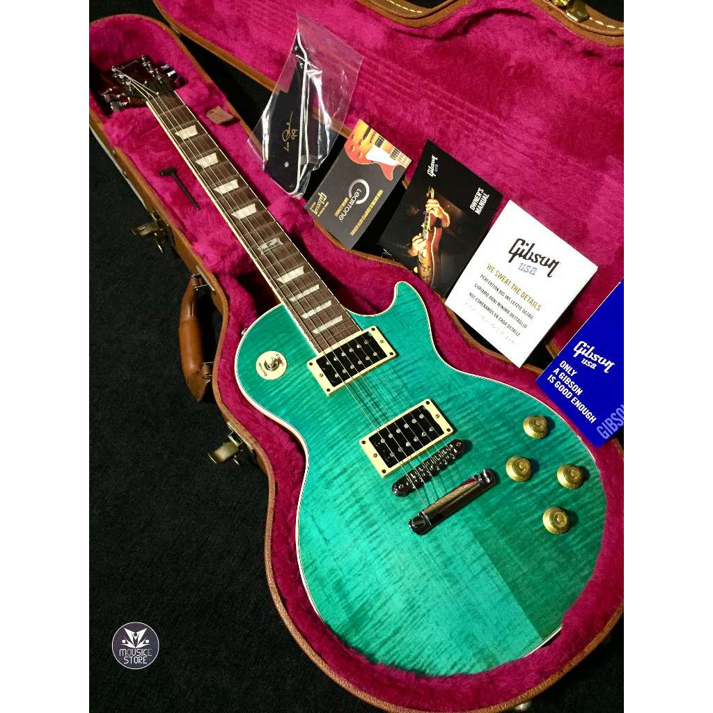 Jual 2014 GIBSON LES PAUL SIGNATURE WITH ‘AAA’ FLAME MAPLE TOP | Shopee ...