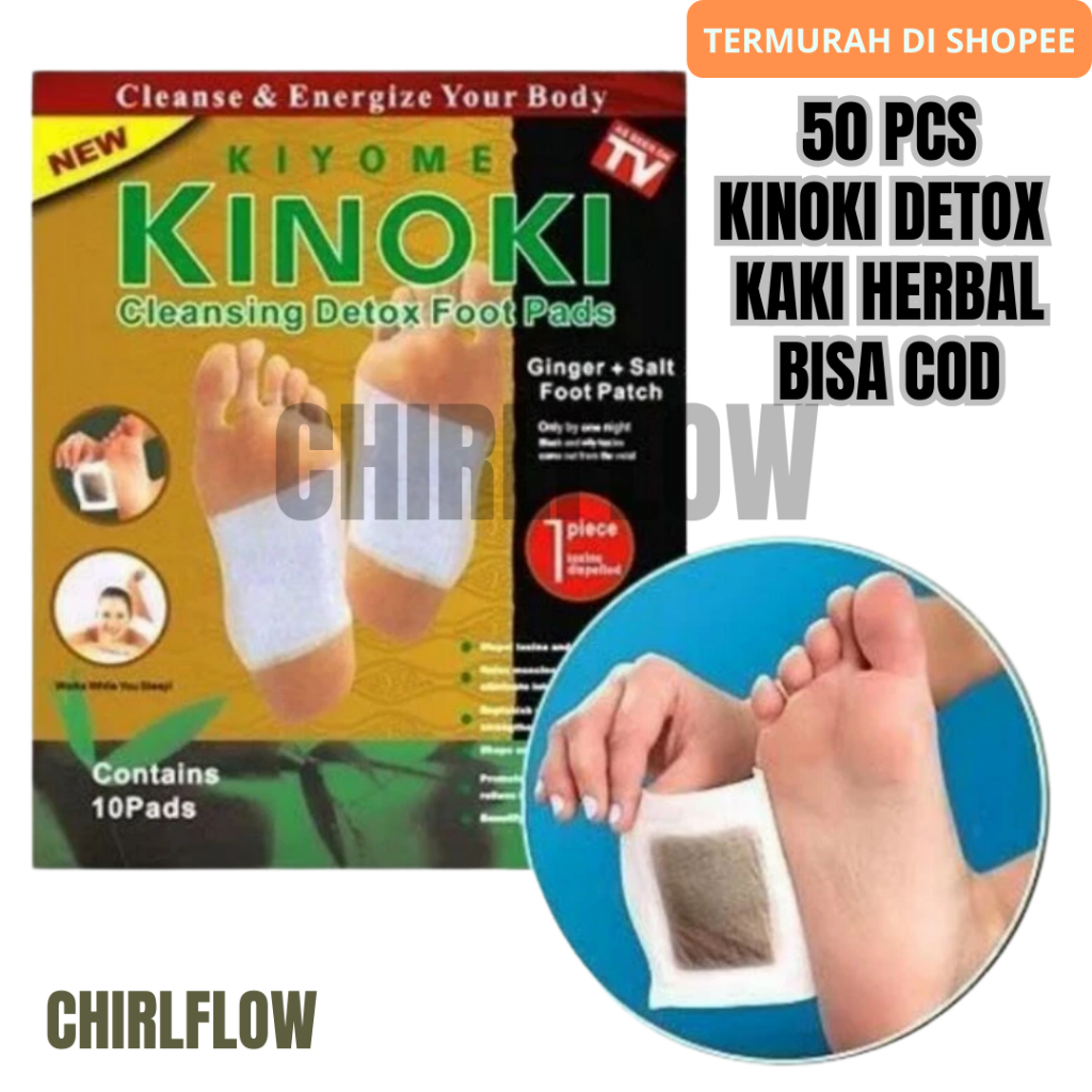 Jual PAKET HEMAT 5 BOX (50 PCS) KINOKI DETOX KAKI ORIGINAL WARNA GOLD ...