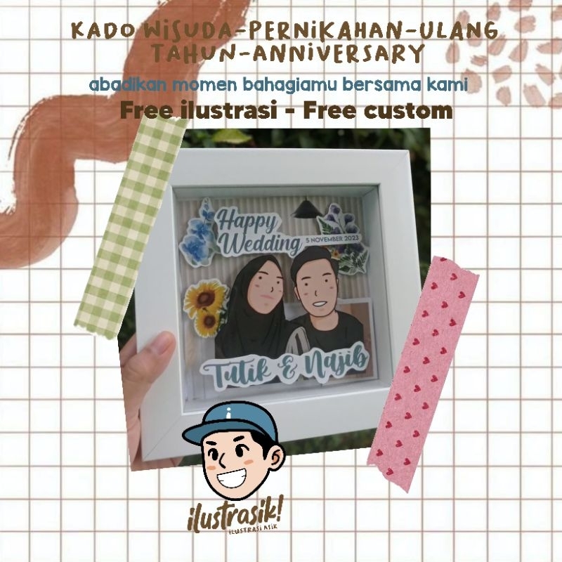 Jual pop up frame/kado nikahan/kado anniversary/kado wisuda | Shopee ...
