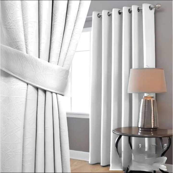 Jual korden putih blackout gorden minimalis gorden jendela dan pintu ...