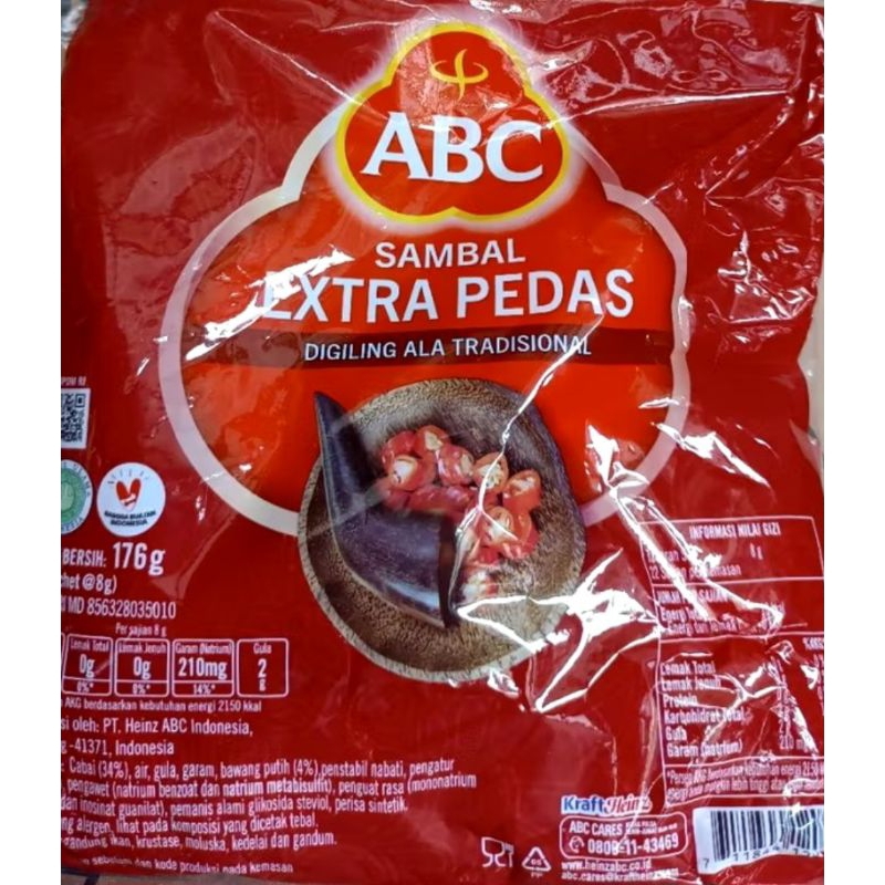 Jual ABC SAMBAL EXTRA PEDAS SACHET ISI 22 PCS | Shopee Indonesia