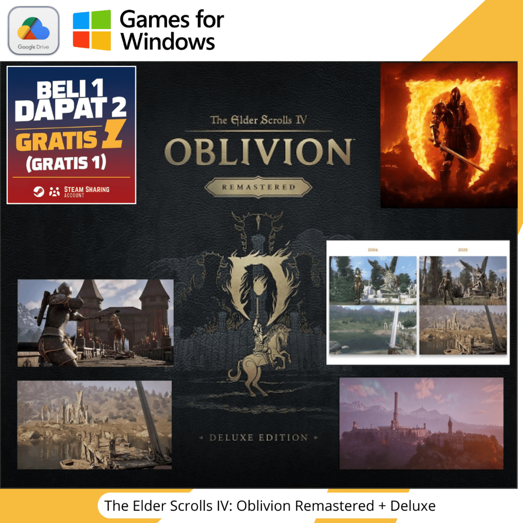 Jual The Elder Scrolls IV: Oblivion Remastered Deluxe Edition | Game ...