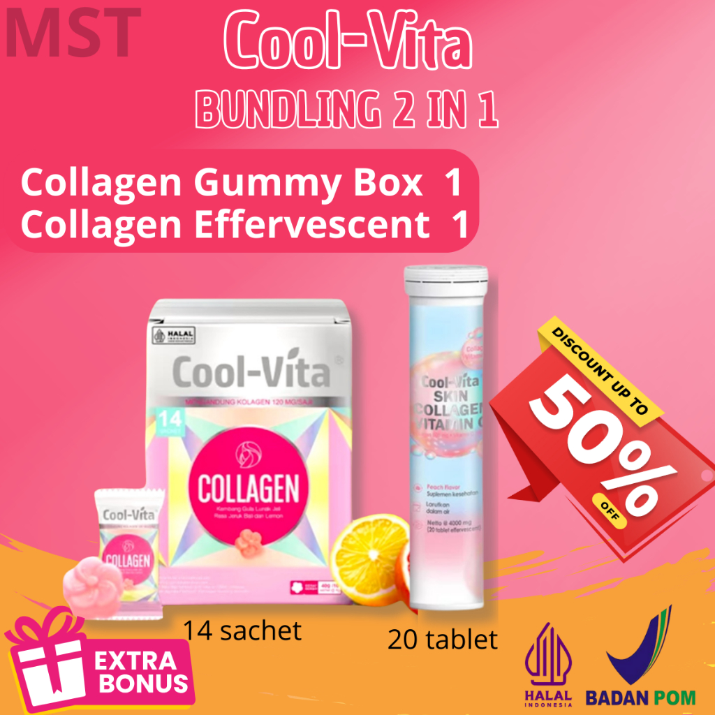 Jual BUNDLING 2IN1 Coolvita Bundling 1 Box Collagen Gummy + 1 tube ...