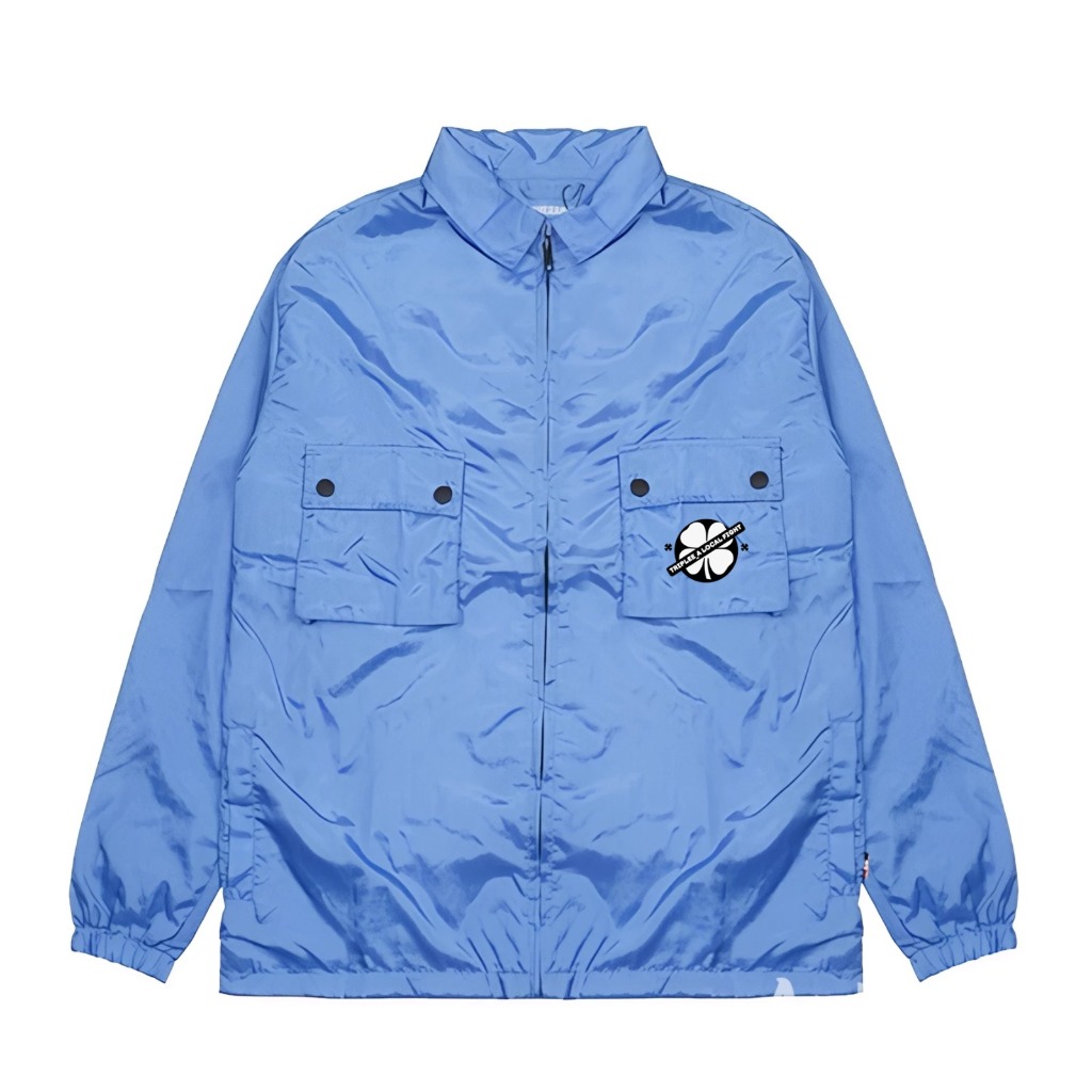 Jual Triplee_a - Jaket Casual Kerah Overshirt Jacket - Work Jaket Biru ...