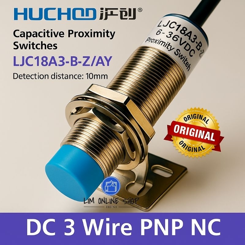 Jual LJC18A3-B-Z-AY SENSOR PROXIMITY KAPASITIF PNP NC DC 6-36V NORMALY CLOSE M18 CAPACITIVE ...