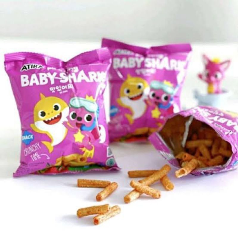 Jual Chiki baby shark Snack berhadiah 1 renceng isi 10 bungkus | Shopee ...