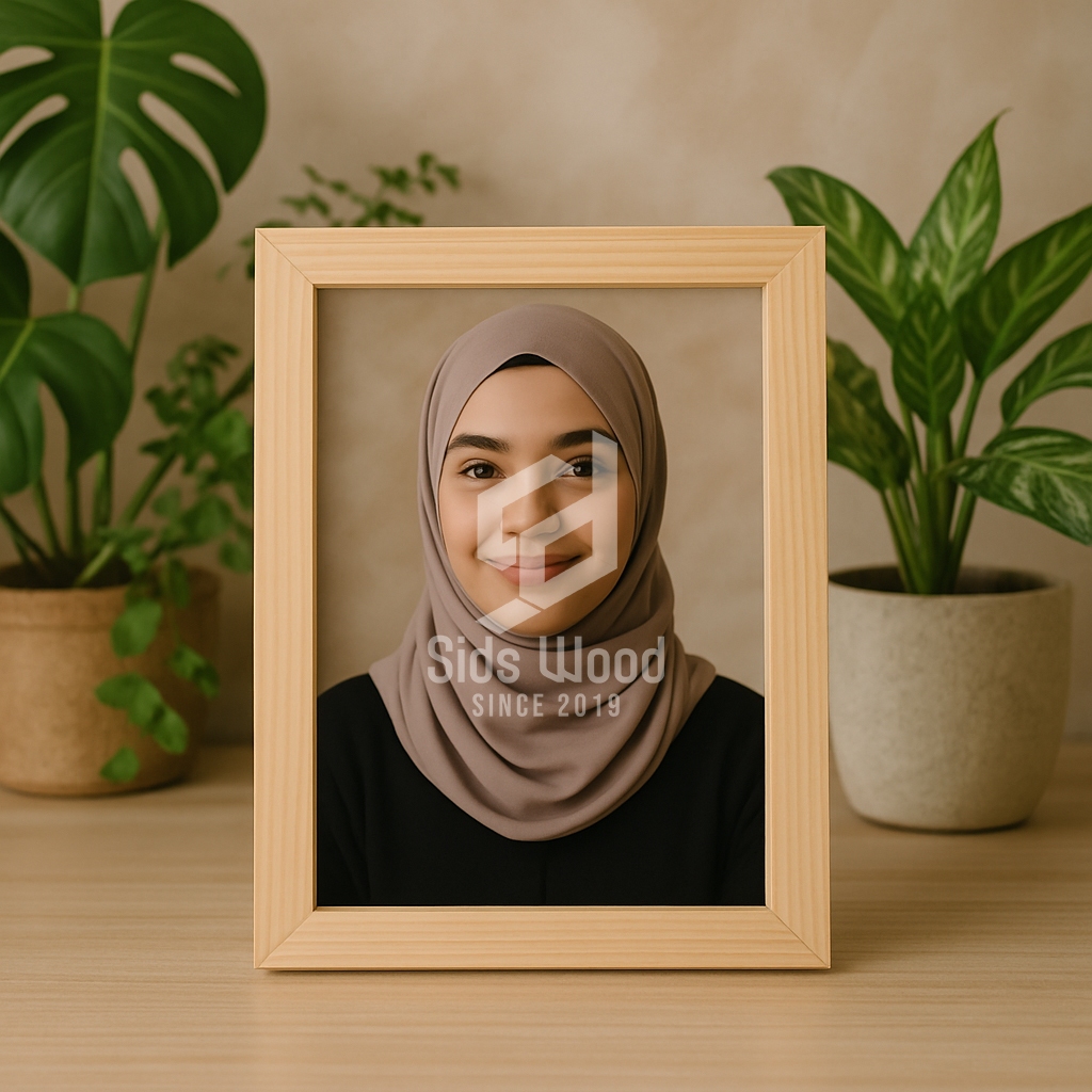 Jual Pigura Kayu Jati Belanda Ukuran 5R Bingkai Frame Kayu Jati Belanda ...