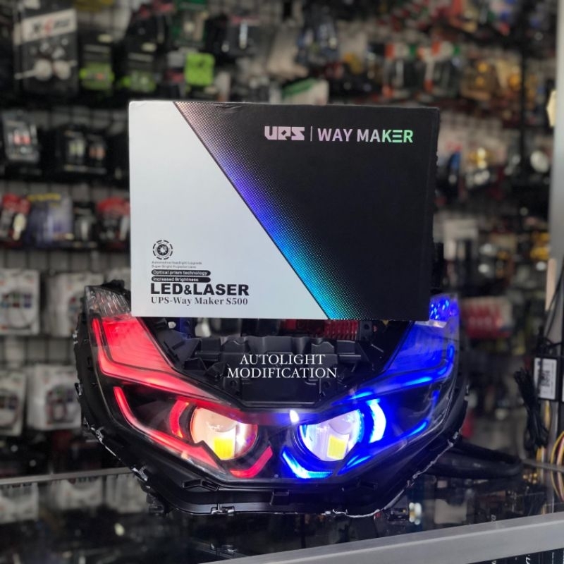 Jual BILED PCX 160 CUSTOM BILED UPS WAYMAKER S500 FULL SET REFLEKTOR ...