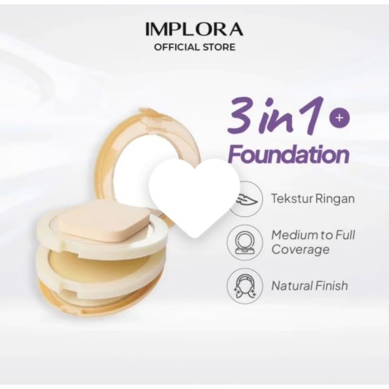 Jual Implora Two Way Cake 3in1 | Shopee Indonesia