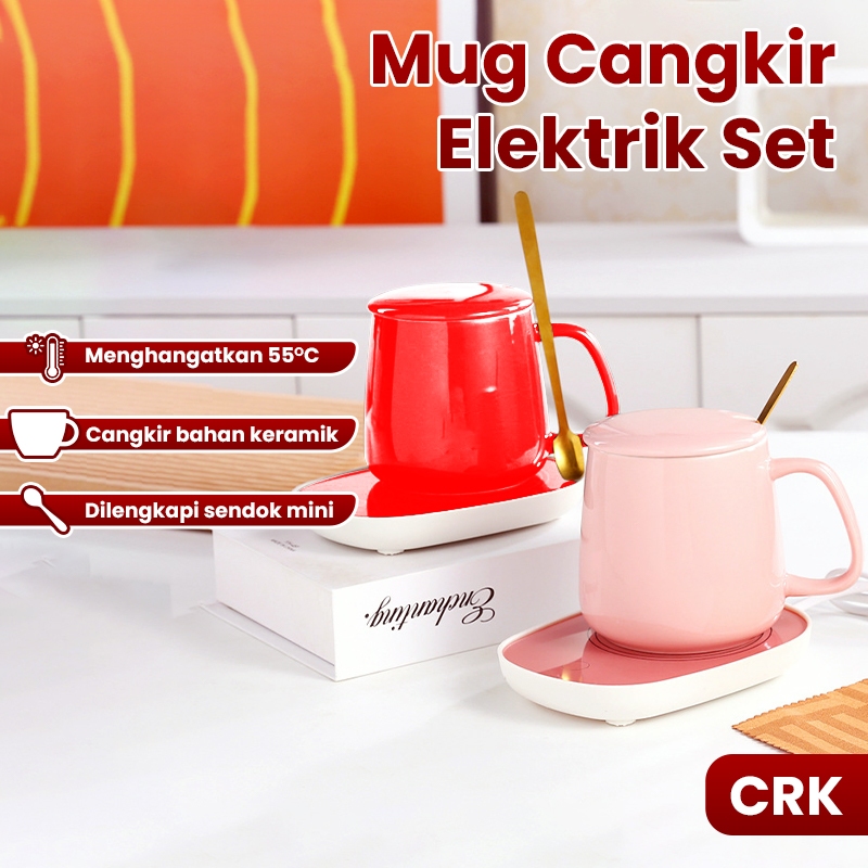 Jual Teko Listrik Teko Pemanas Air Kecil Mug Listrik Set Keramik ...