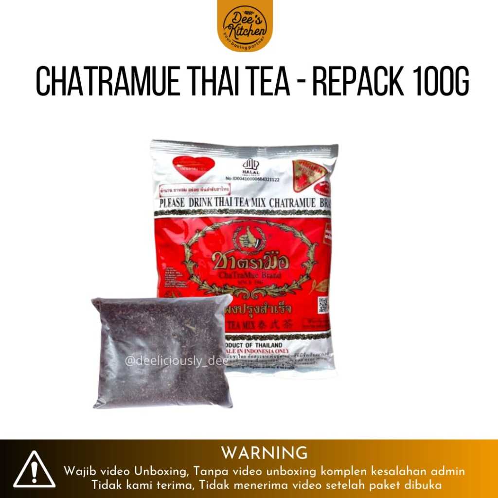 Jual CHATRAMUE Thai tea 100g Repack | Shopee Indonesia