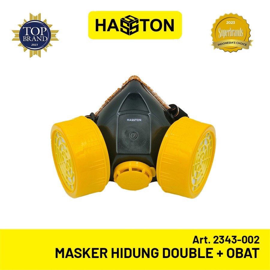 Jual HASSTON - 2343-002 Masker Obat Double NP 306 Tabung Chemical ...