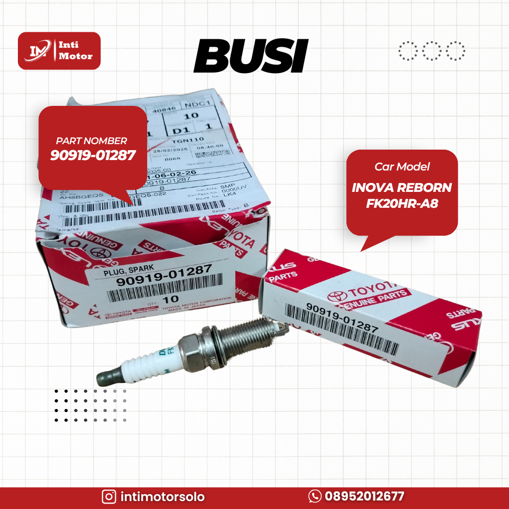 Jual PLUG SPARK FK20HR-A8 INNOVA REBORN - (90919-01287) | Shopee Indonesia