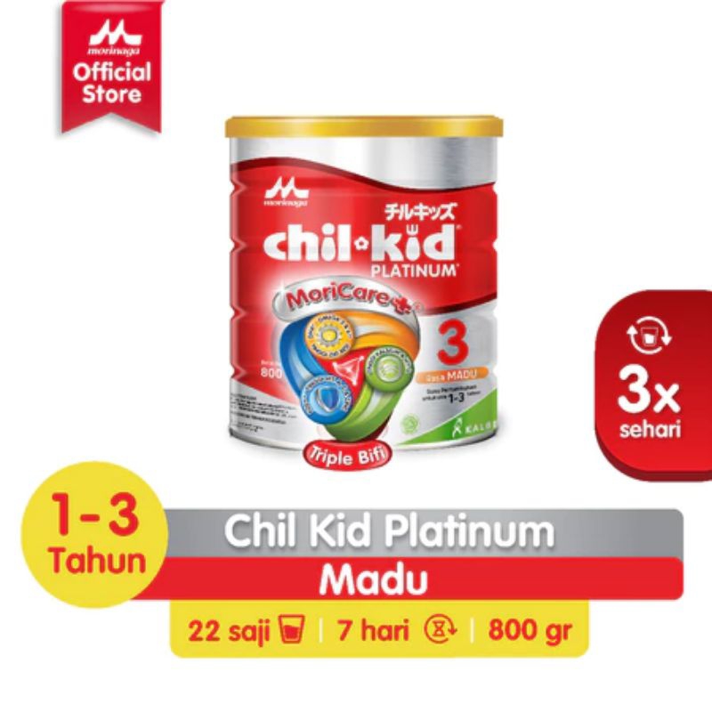 Jual Morinaga Chil Kid Platinum Madu 800g Susu Formula Pertumbuhan Anak ...