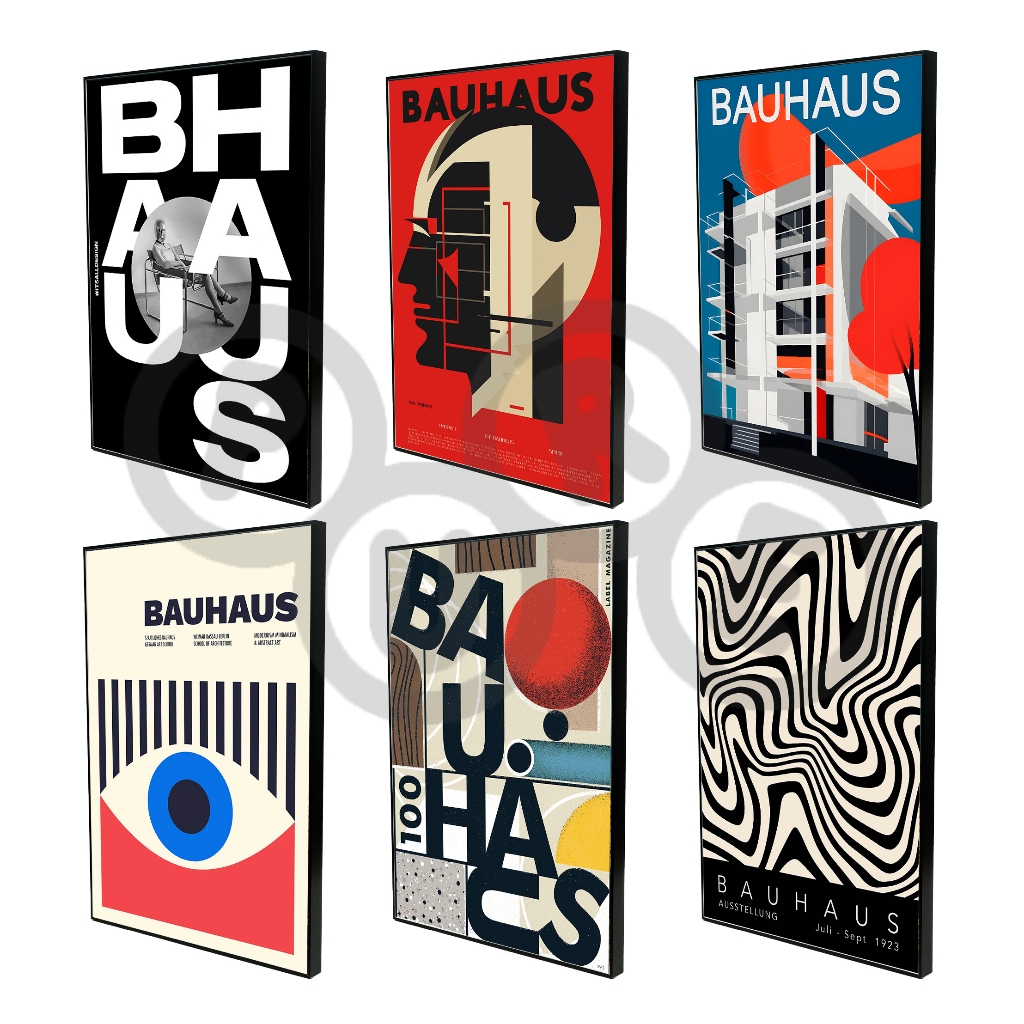 Jual Poster Frame Bauhaus Bingkai Ukuran Besar A1 & A2 Wall Decor ...
