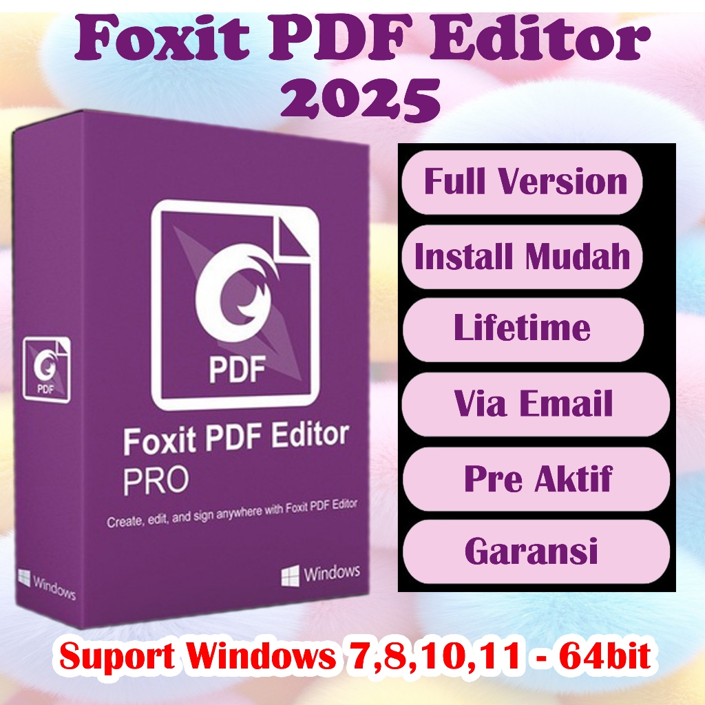 Jual Foxit 2025 PDF Editor Pro Full Version for Wind ( x64 ) | Shopee ...