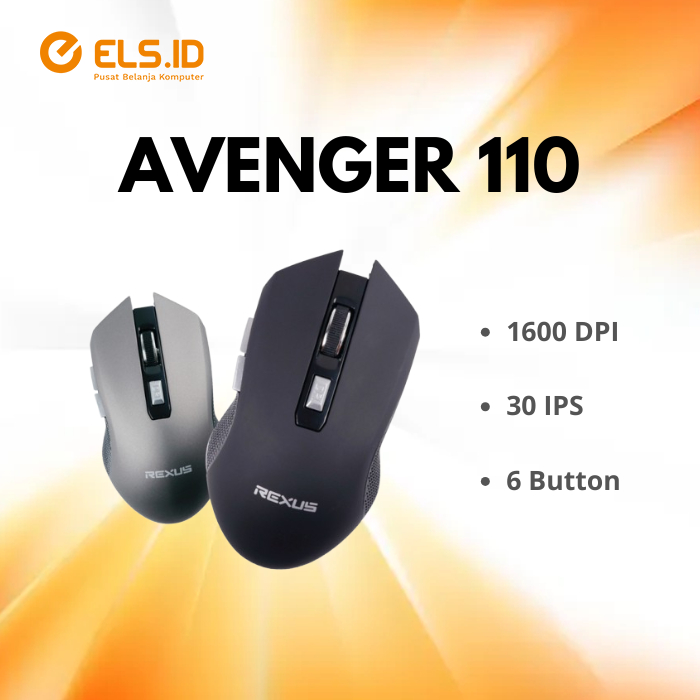 Jual Rexus Avenger 110 Mouse Gaming Wireless 1600 DPI | Shopee Indonesia