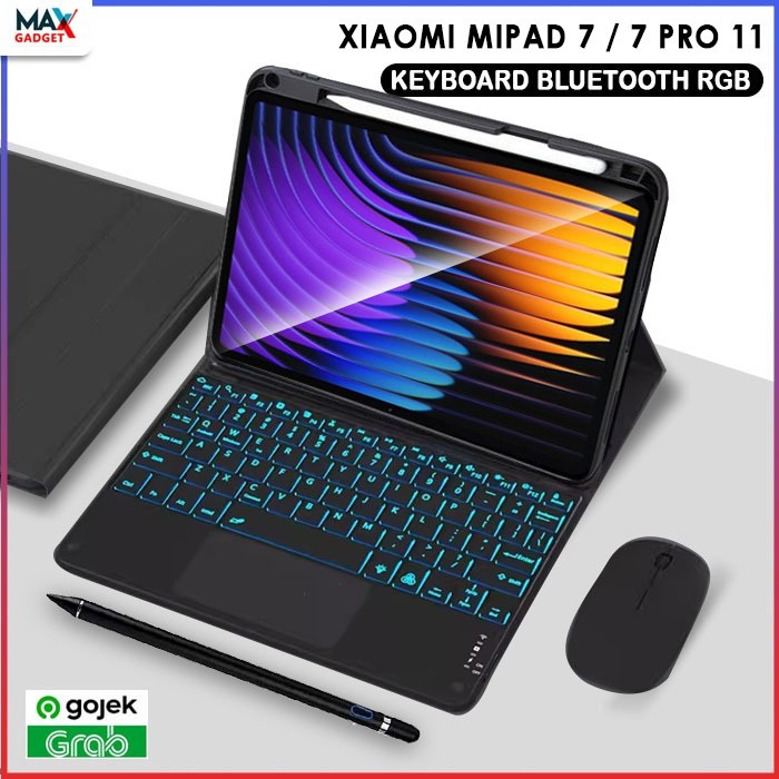 Jual XIAOMI MiPad 7 / Pad 7 Pro 11" 11 Inch 2024 RGB mi pad Keyboard Bluetooth Backlight Led ...
