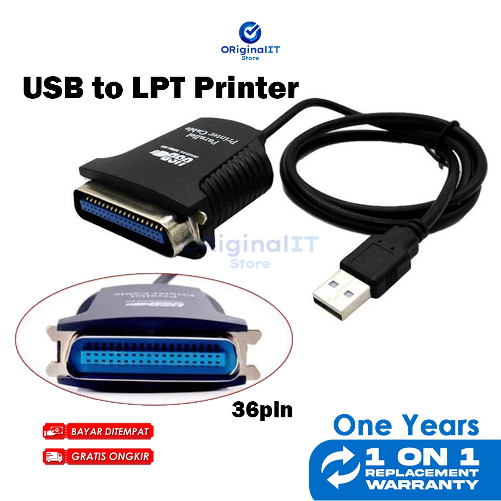 Jual Kabel USB to LPT Paralel Printer | Shopee Indonesia
